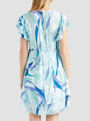 Vilebrequin Abstract Tiered Ruffle Minidress