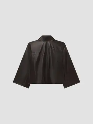 FRAME Swing Mini Paper Leather Jacket