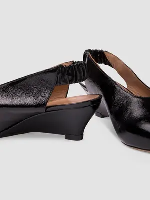 ODISSI Maria B Leather Slingback Pumps - Black