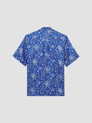 Vilebrequin X-ray Turtles Silk Camp Shirt