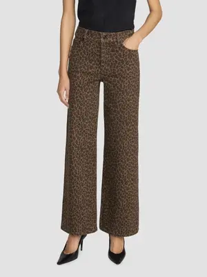 FRAME Le Slim Palazzo -print Jeans