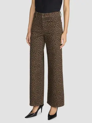 FRAME Le Slim Palazzo -print Jeans