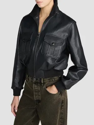FRAME Ace Leather Jacket