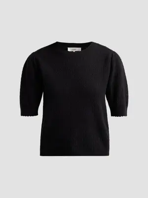 FRAME The Gathered Honeycomb Sweater