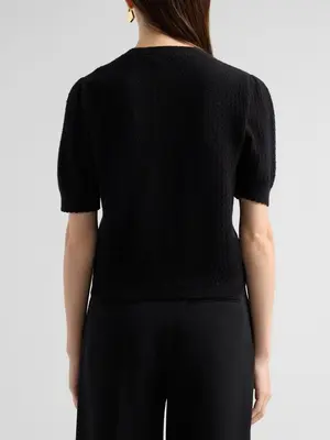 FRAME The Gathered Honeycomb Sweater