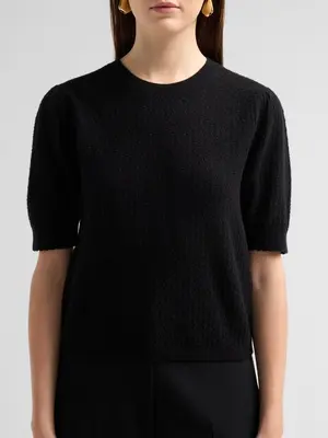 FRAME The Gathered Honeycomb Sweater