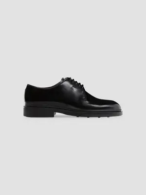 GIUSEPPE ZANOTTI Tag Leather Derbys - Nero