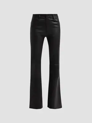 FRAME Leather Flared Pants
