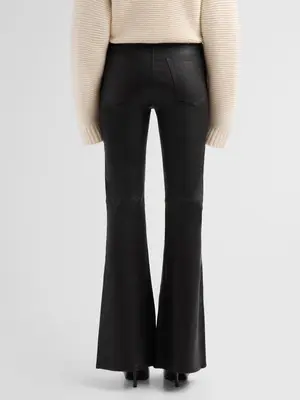 FRAME Leather Flared Pants