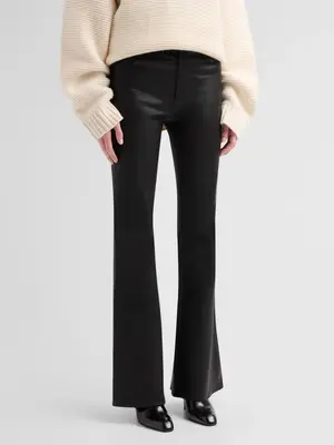 FRAME Leather Flared Pants