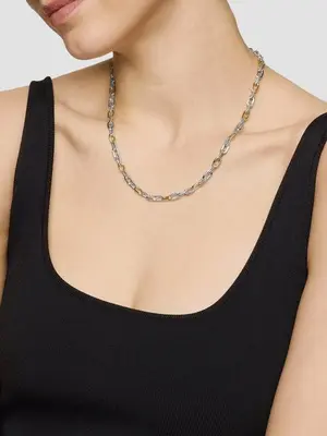 David Yurman Madison Chain Necklace In Sterling Silver With 18k Yellow Gold
