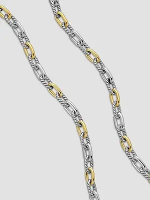 David Yurman Madison Chain Necklace In Sterling Silver With 18k Yellow Gold