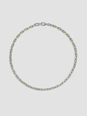 David Yurman Madison Chain Necklace In Sterling Silver With 18k Yellow Gold