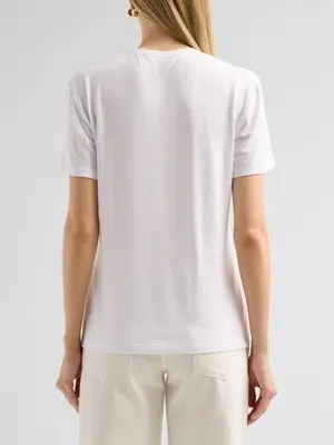 Emilio Pucci L'alba Logo Stretch-jersey Crewneck T-shirt