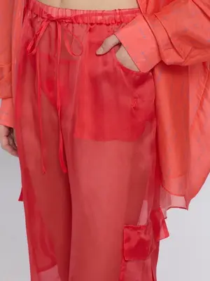 Kiki De Montparnasse Sheer Silk Organza Pants