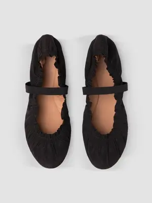 ODISSI Flora Ruched Ballet Flats
