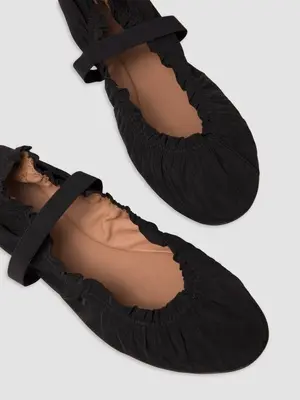 ODISSI Flora Ruched Ballet Flats