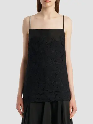 Khaite Neema Lace-silk Camisole