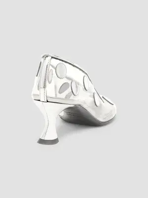 Moschino Duck 55mm Transparent Polka Dot Pumps