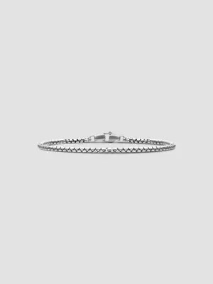 David Yurman Box Chain Bracelet In Platinum, 2.7mm - Silver