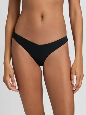 Kiki De Montparnasse Coeur Cheeky Bikini Bottom - Black