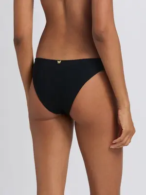 Kiki De Montparnasse Coeur Cheeky Bikini Bottom - Black