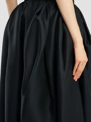 Khaite Adara Pleated Silk Maxi Skirt