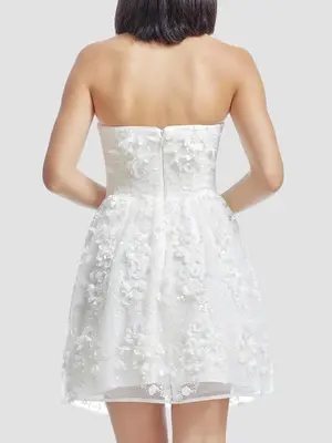Dress The Population Marilyn Strapless Embellished Fit & Flare Minidress