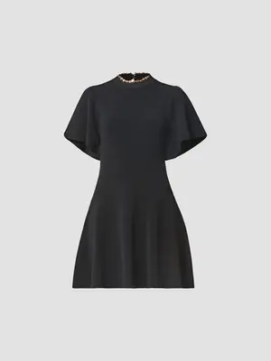 Shoshanna Aura Chainlink Minidress - Jet