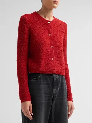FRAME The Chenille Wool Cardigan