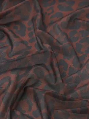 FRAME The Hosiery Leopard Print Sheer Top