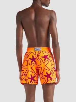 Vilebrequin Starlettes Packable Flocked Swim Trunks