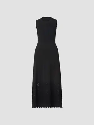 Shoshanna Brooke Scalloped A-line Midi-dress