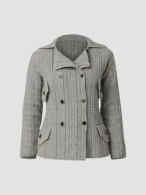 Shoshanna Wes Knit Double-breasted Jacket