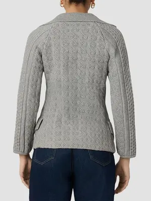 Shoshanna Wes Knit Double-breasted Jacket