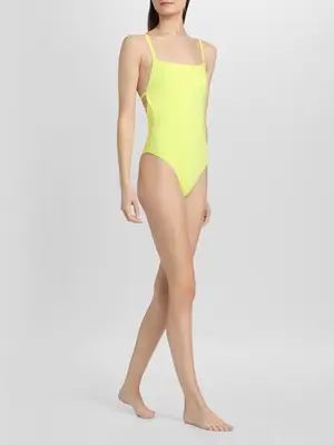 Kiki De Montparnasse Echauffe Straight Neck One-piece Swimsuit