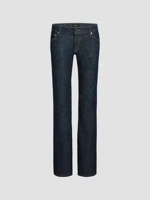 Khaite Conforti Denim Low-rise Straight-leg Jeans