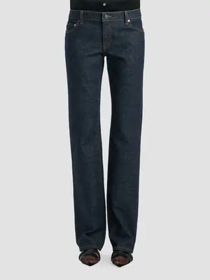 Khaite Conforti Denim Low-rise Straight-leg Jeans