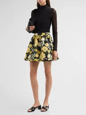 Alice + Olivia Chara Turtleneck Mini Dress