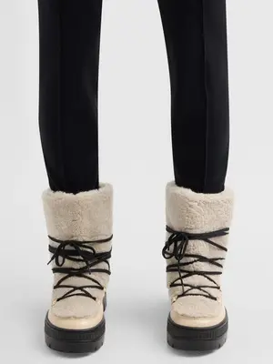 POLLINI Sherpa Ankle Boots