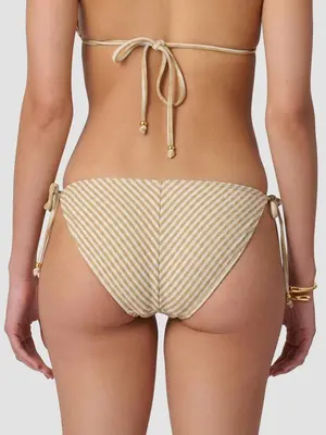 Shoshanna Mitered Striped Triangle Bikini Bottom