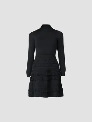 Shoshanna Joie Knit Fit & Flare Minidress - Jet