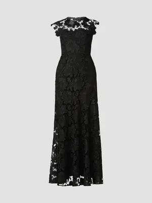 Shoshanna Raven Lace Maxi Dress - Jet