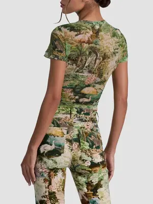 Alice + Olivia Tess -print T-shirt