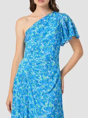 Shoshanna Latissa One-shoulder Maxi Dress