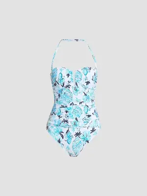 Lilly Pulitzer® Farlee Resort Seashell Splendor One-piece Swimsuit - White Multi