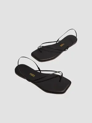 Tkees Millie Leather Sandals - Sable
