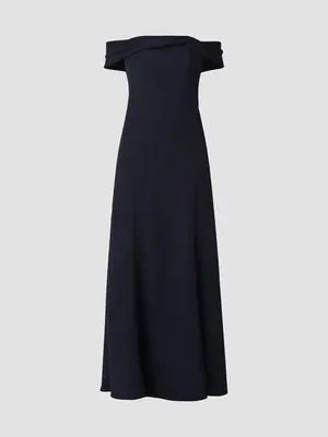 Shoshanna Flores Off-the-shoulder Gown