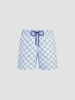 Vilebrequin Homard Embroidered Swim Trunks - Blanc