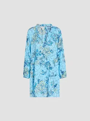 Lilly Pulitzer® Davian Bellevue Breakers Beach Cover-up - Blue Multi
